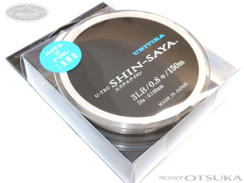 Unitika Ester Nylon 3lb0.8Gou 0.148mm Specific Gravity 1.2 Natural Clear - Proshop Otsuka Japan